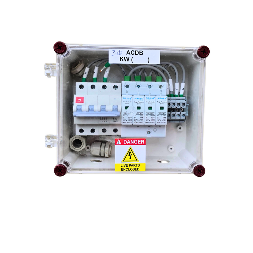 Havells Solar ACDB – 3 Phase AC Distribution Box with MCB & SPD (415 V ...